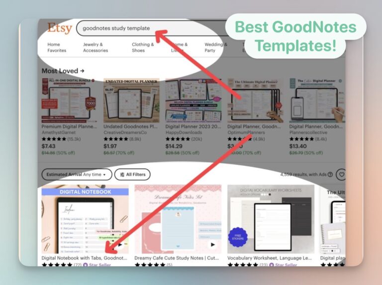 13 Best Goodnotes Templates For Students And Digital Planners (Free And ...
